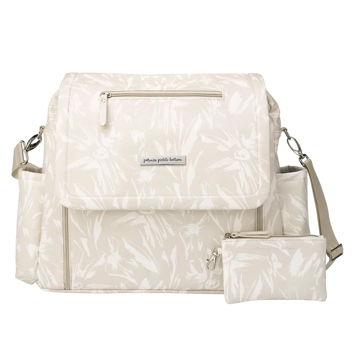 Boxy Backpack Deluxe | Linen Blossoms – Petunia Pickle Bottom