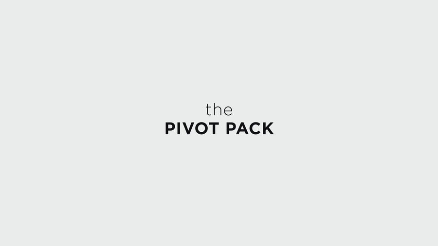 Pivot Pack - 2-in-1 Backpack + Tote | Black & Sand – Petunia Pickle Bottom